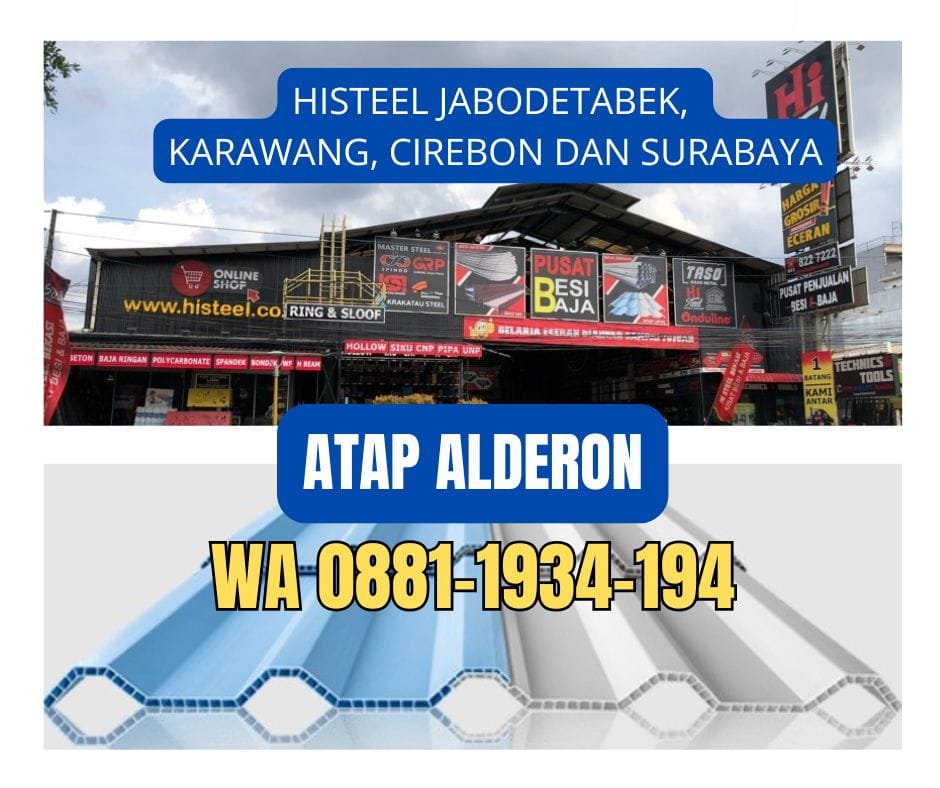 Harga Atap UPVC Alderon Double Layer WA 0881-1934-194 HiSteel - Toko ...