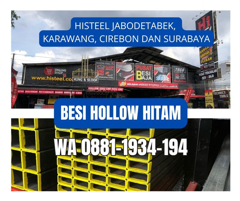 Jual Besi Hollow Hitam Jakarta: WA 0881-1934-194 | HiSteel