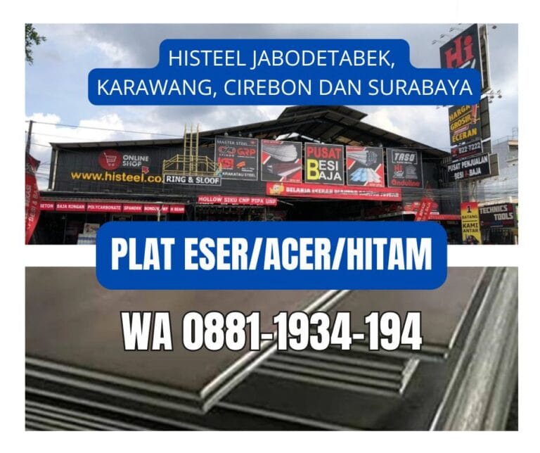 Jual Plat Eser/Acer/Hitam 22mm WA 0881-1934-194 | HiSteel